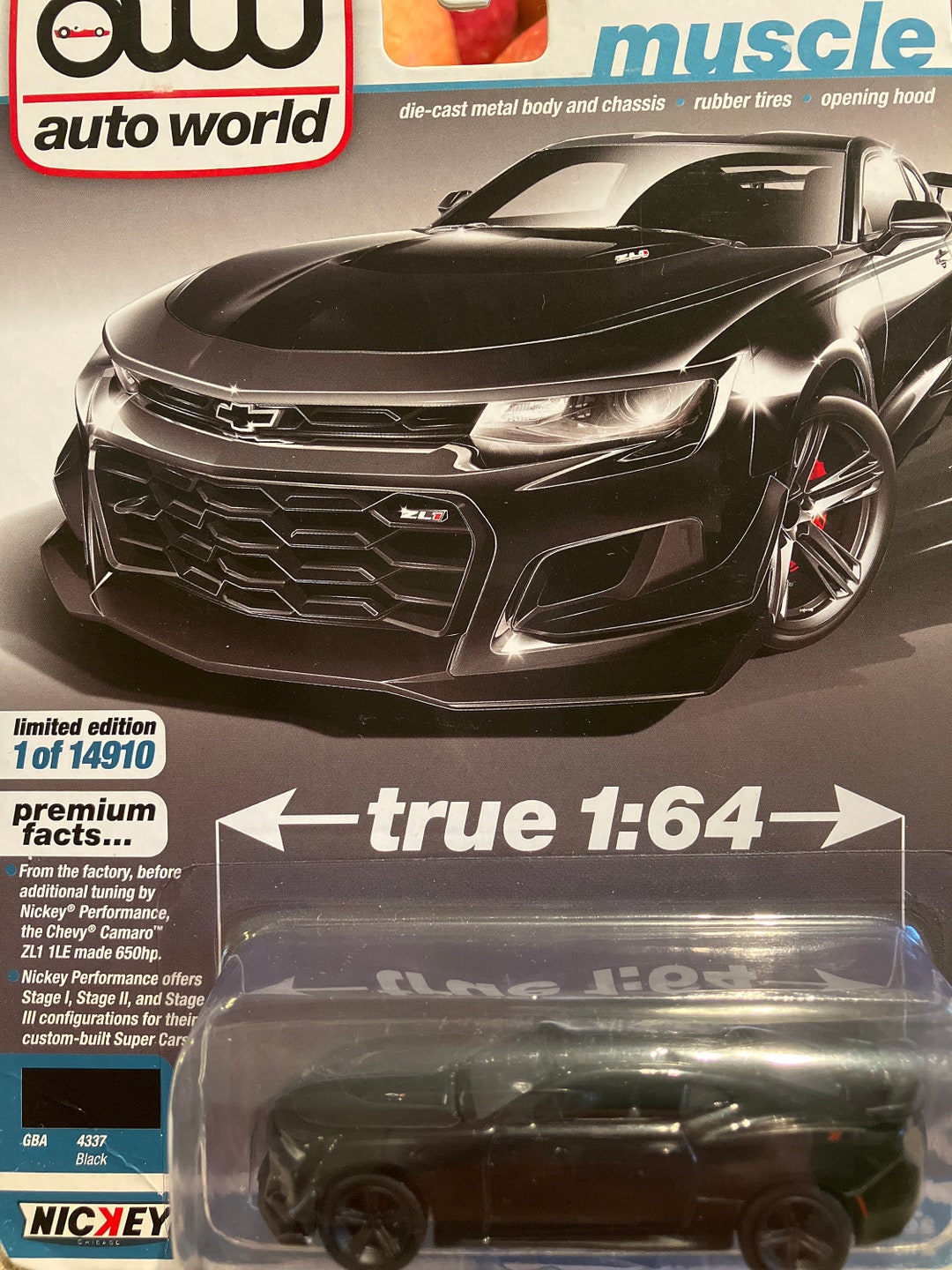 Auto World 2019 Nickey Chevy Camaro ZL1 1LE 1/64 Diecast Car - Etsy