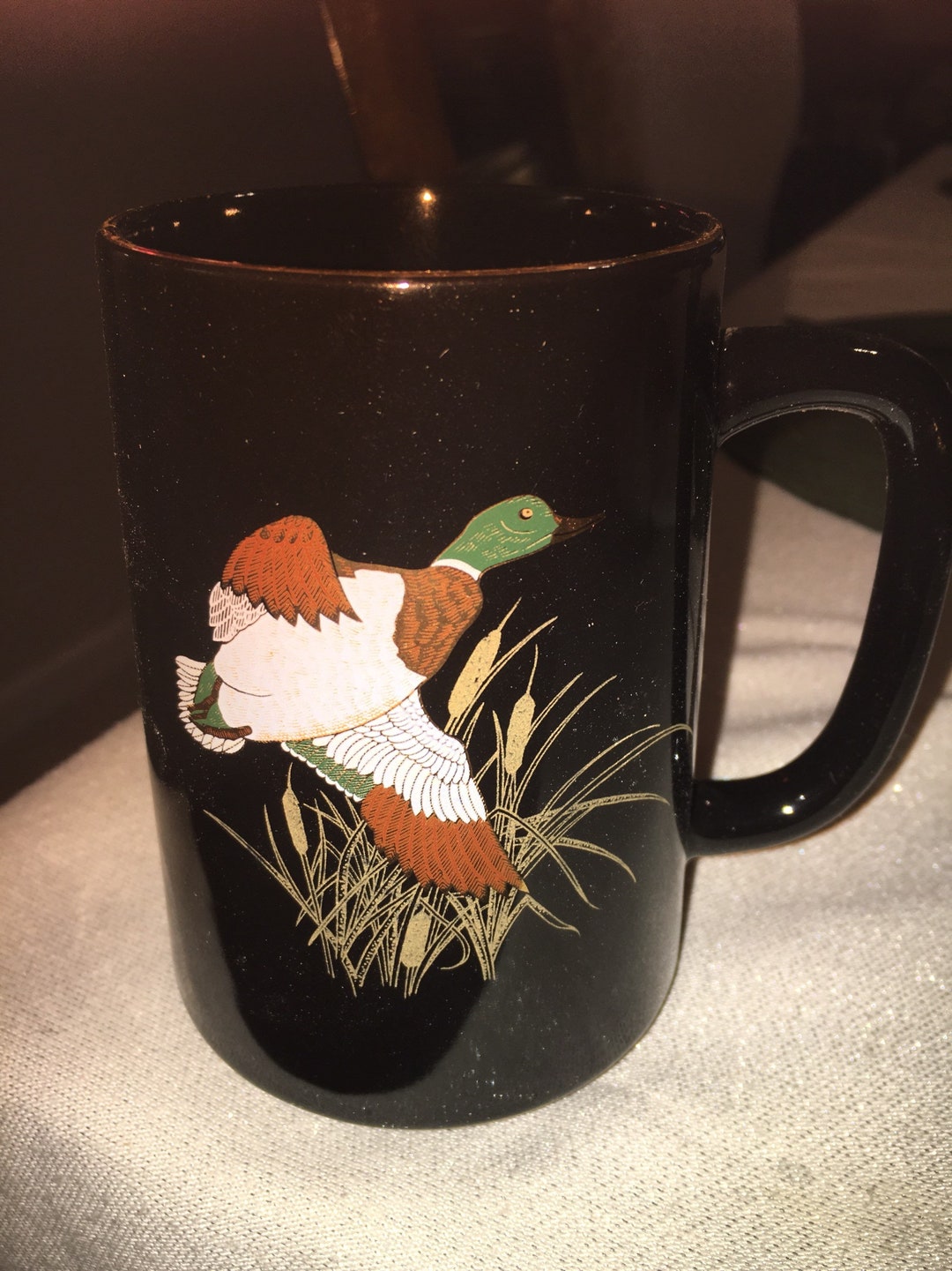 Otagiri Vintage Coffee Mug Mallard .gold Inline . - Etsy