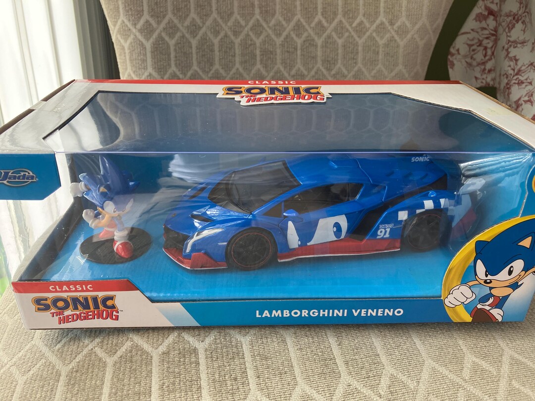 Jada Lamborghini Veneno Sonic the Hedgehog -1/24 Diecast Car - Etsy