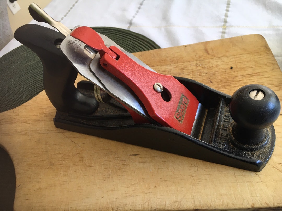 Vintage Sears C557B Wood Hand Planner - Etsy
