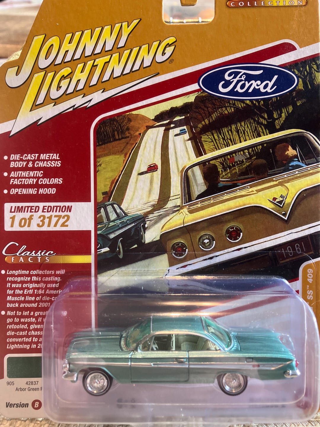 Johnny Lightning 1961 Chevy Impala SS 409-limited Edition Diecast Car 1 ...