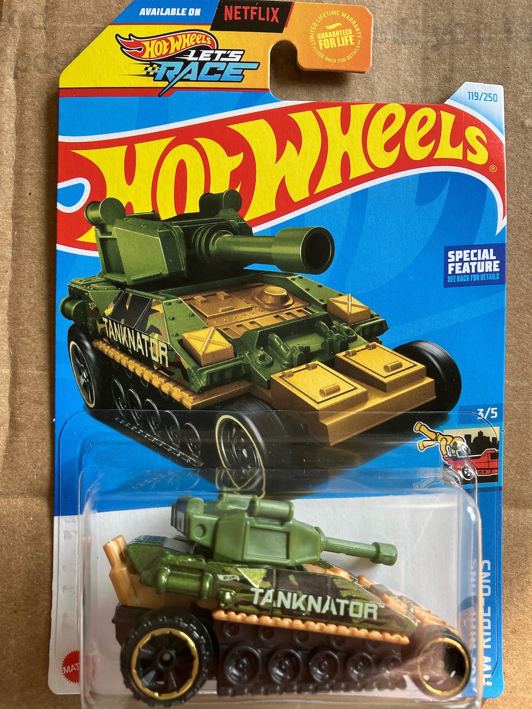 Hot Wheels Tanknator -diecast Car 1/64 Scale - Etsy
