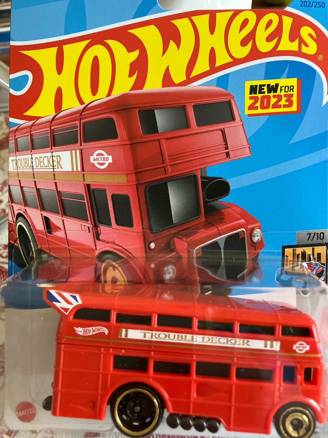Hot Wheels Trouble Decker 1/64 Diecast Bus - Etsy