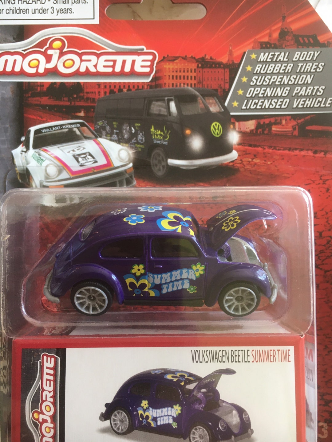 Majorette VW Beetle Summer Time-1/64 Diecast Car - Etsy