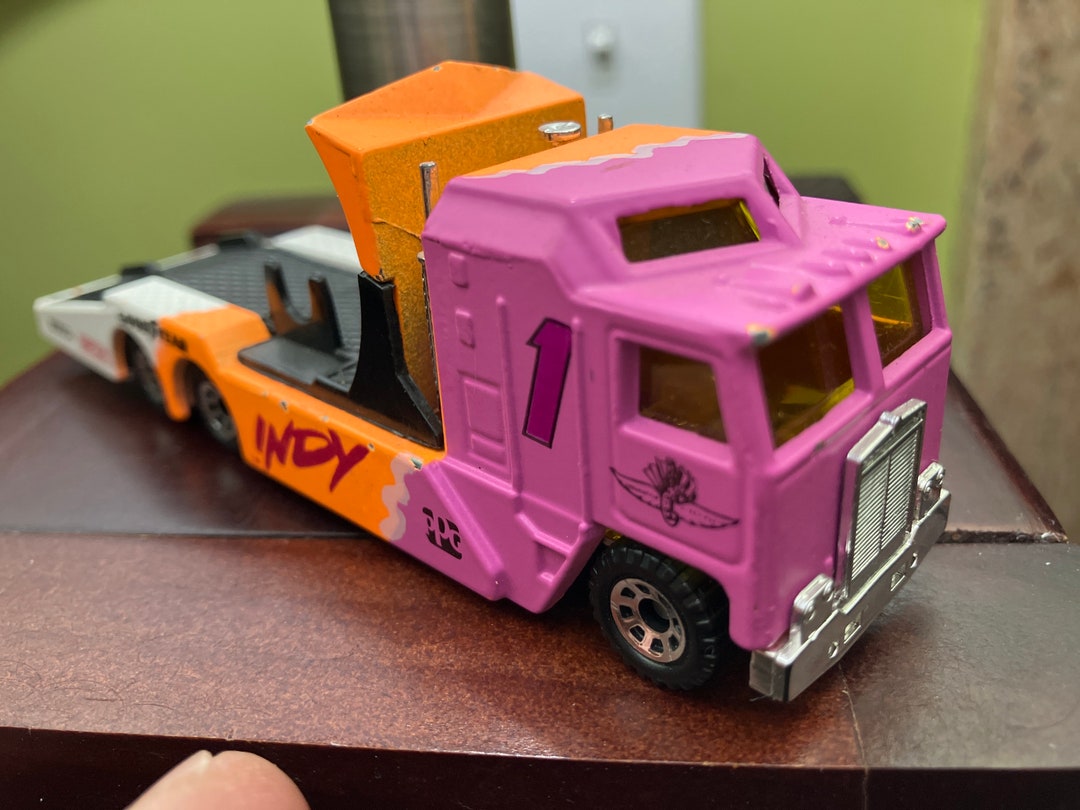 Matchbox 1983 Kenworth Cabover Racing Transporter 1/64 Diecast Truck - Etsy