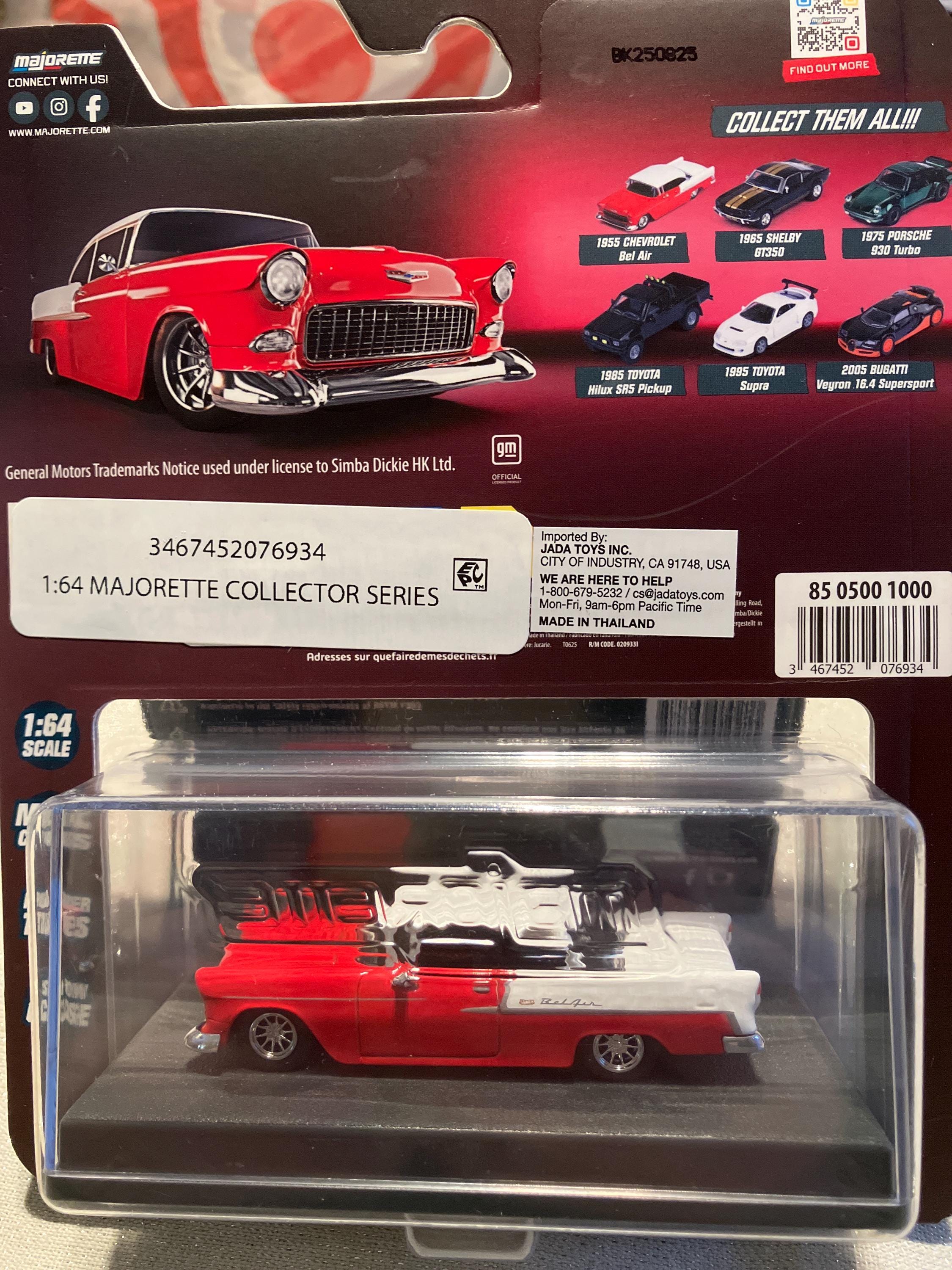 Majorette Metal Collection 1955 Chevrolet Bel Air -1/64 Diecast Car New ...