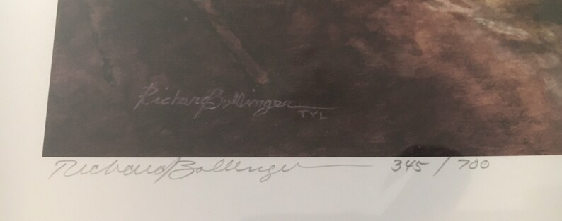 Richard Bollinger Limited Edition Print Signed and Numbered - Etsy