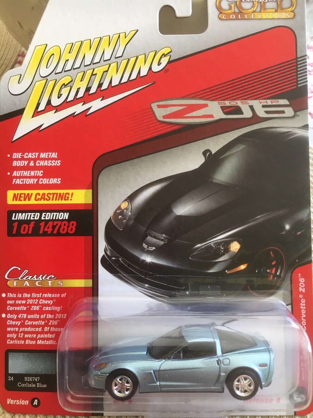 Johnny Lightning 2012 Chevy Corvette Z06-1/64 Diecast Car Limited ...