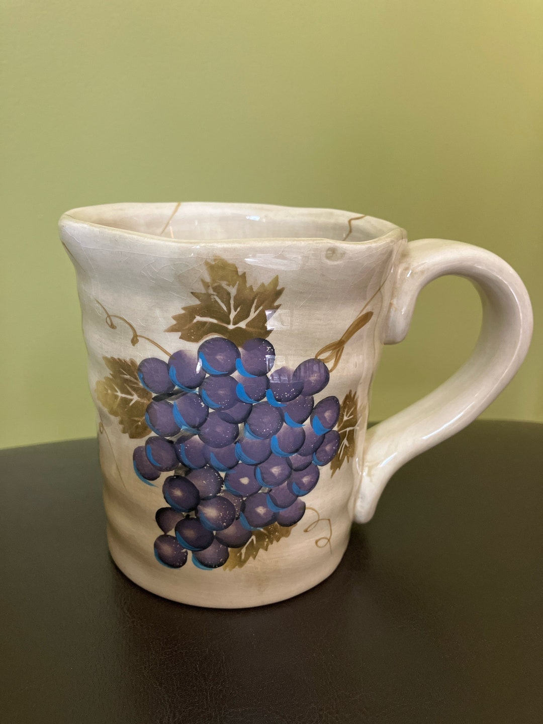 Tabletops Cabernet//hand Painted Coffee Mug - Etsy