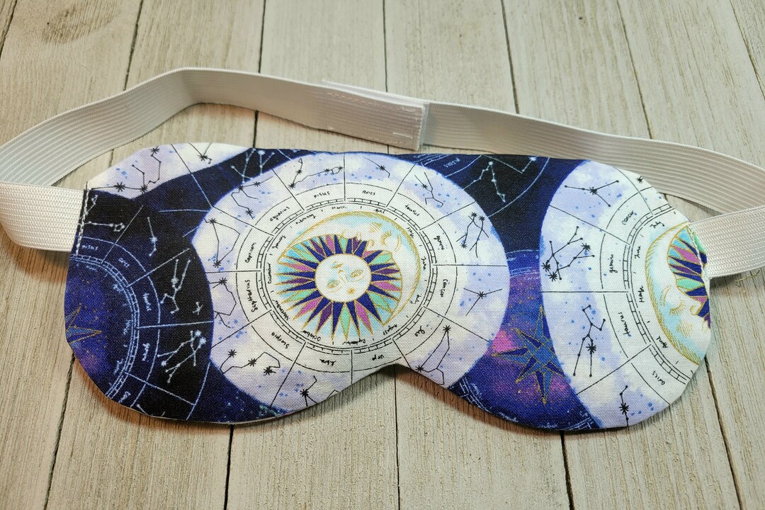 Star Charts Sleep Mask, Lightweight Eye Mask, Yoga Eye Pillow, Flaxseed ...