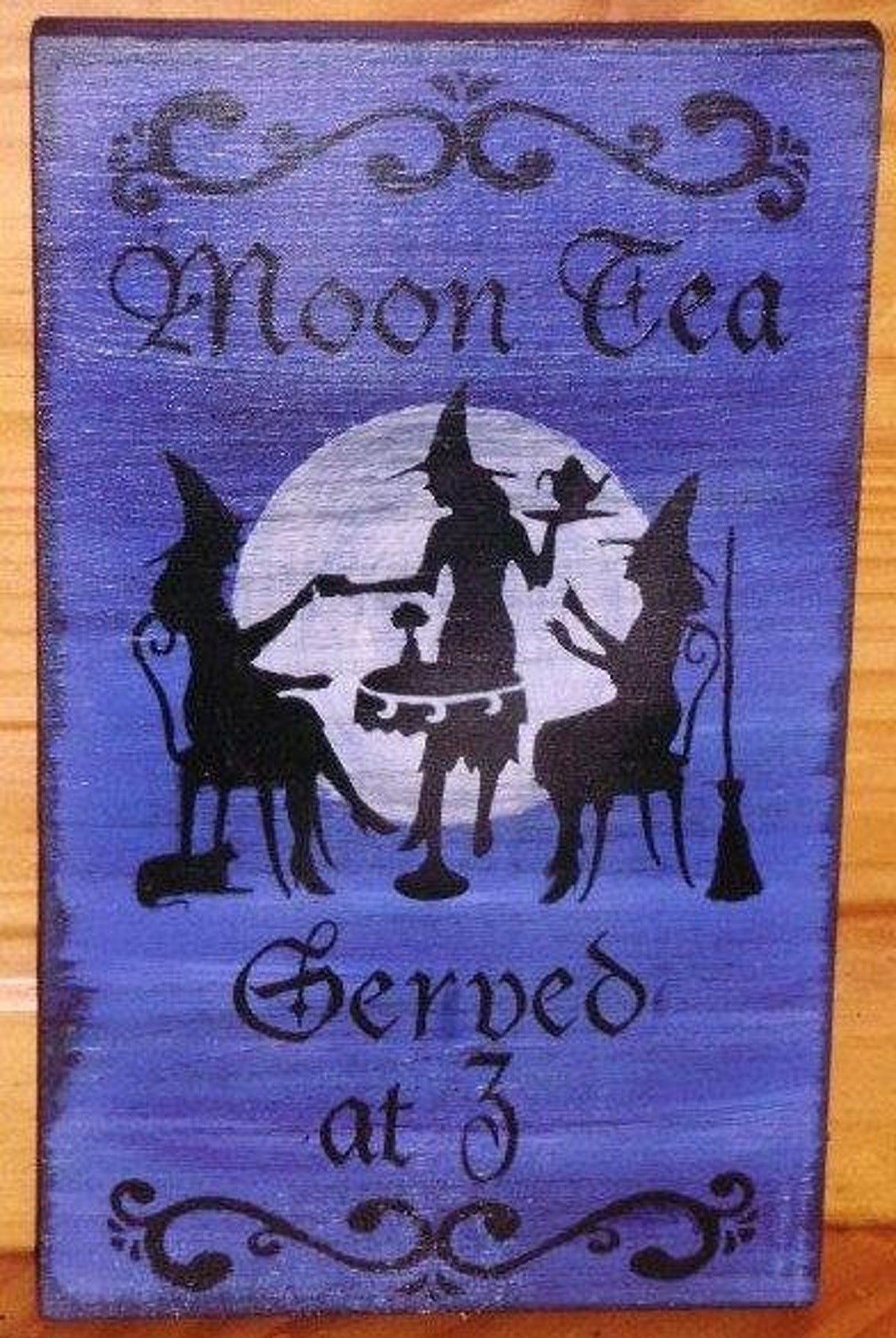 Witchcraft Primitive Witch Sign Moon Tea Served at 3 Cafe - Etsy