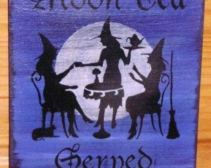 Witchcraft Primitive Witch Sign Moon Tea Served at 3 Cafe Coffee ...