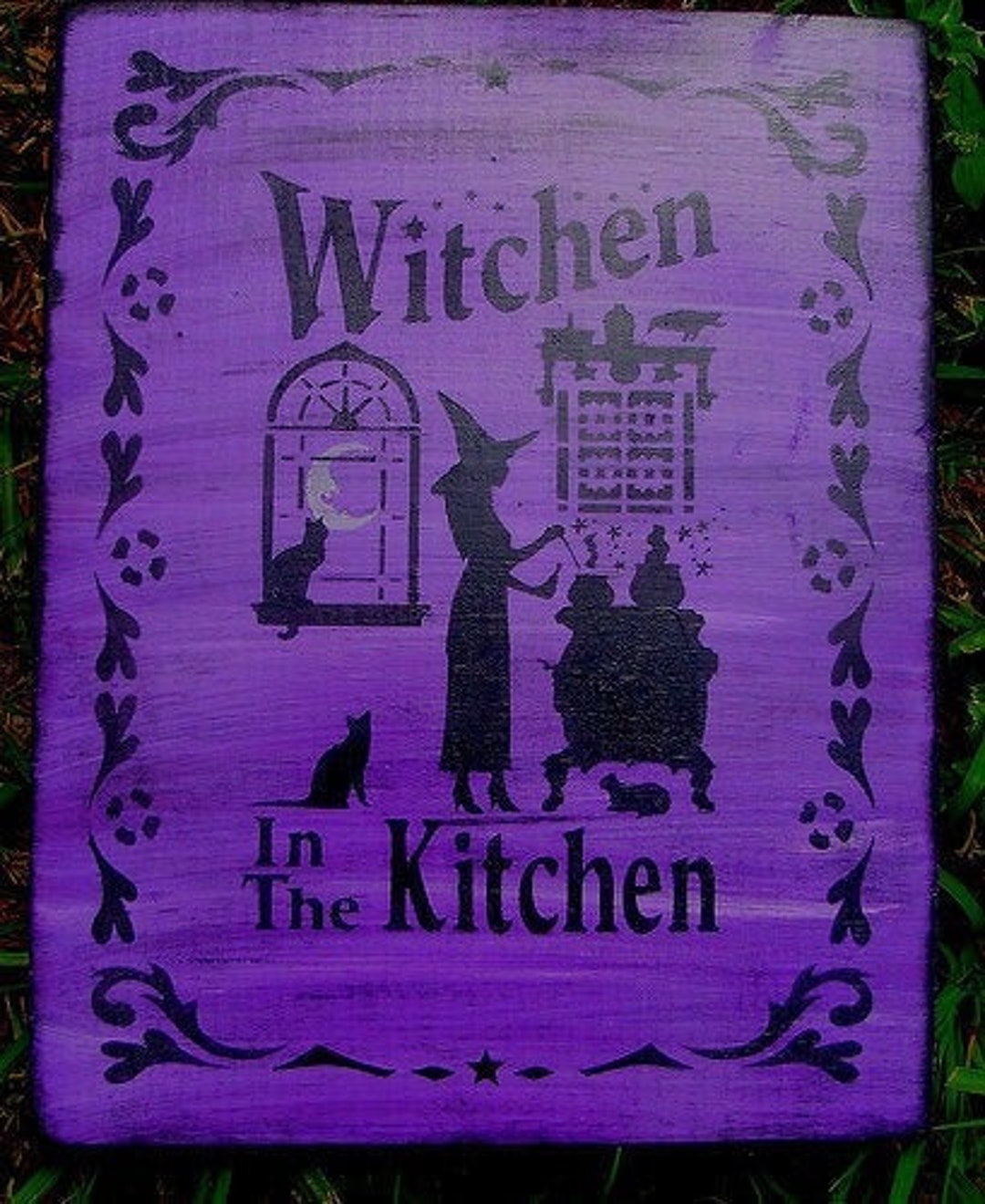 Witchcraft Primitive Witch Sign Witchen in the Kitchen Witches Cafe ...