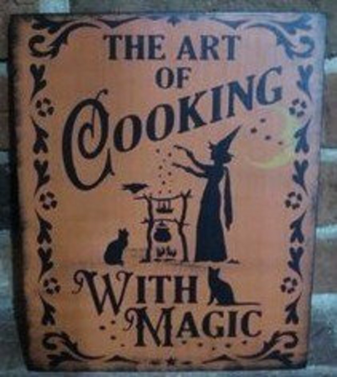 Witchcraft Primitive Witch Sign Cooking With Magic Cafe - Etsy