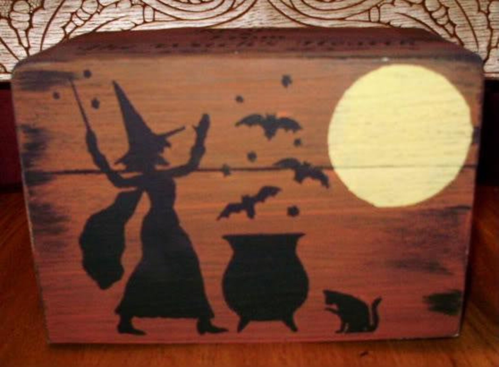 Primitive Recipe Box Witches Witch Witchcraft Halloween Folk - Etsy