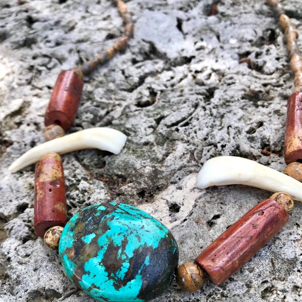 Coral Tooth Necklace - Etsy