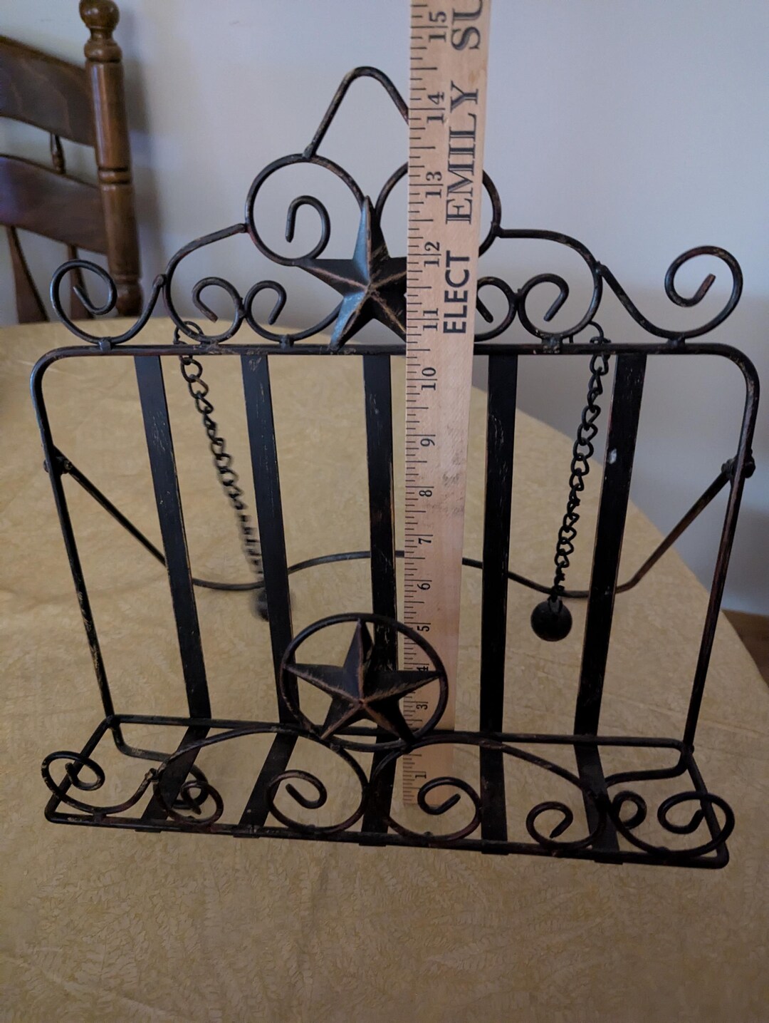 Vintage Iron Cookbook Stand With Weights - Etsy