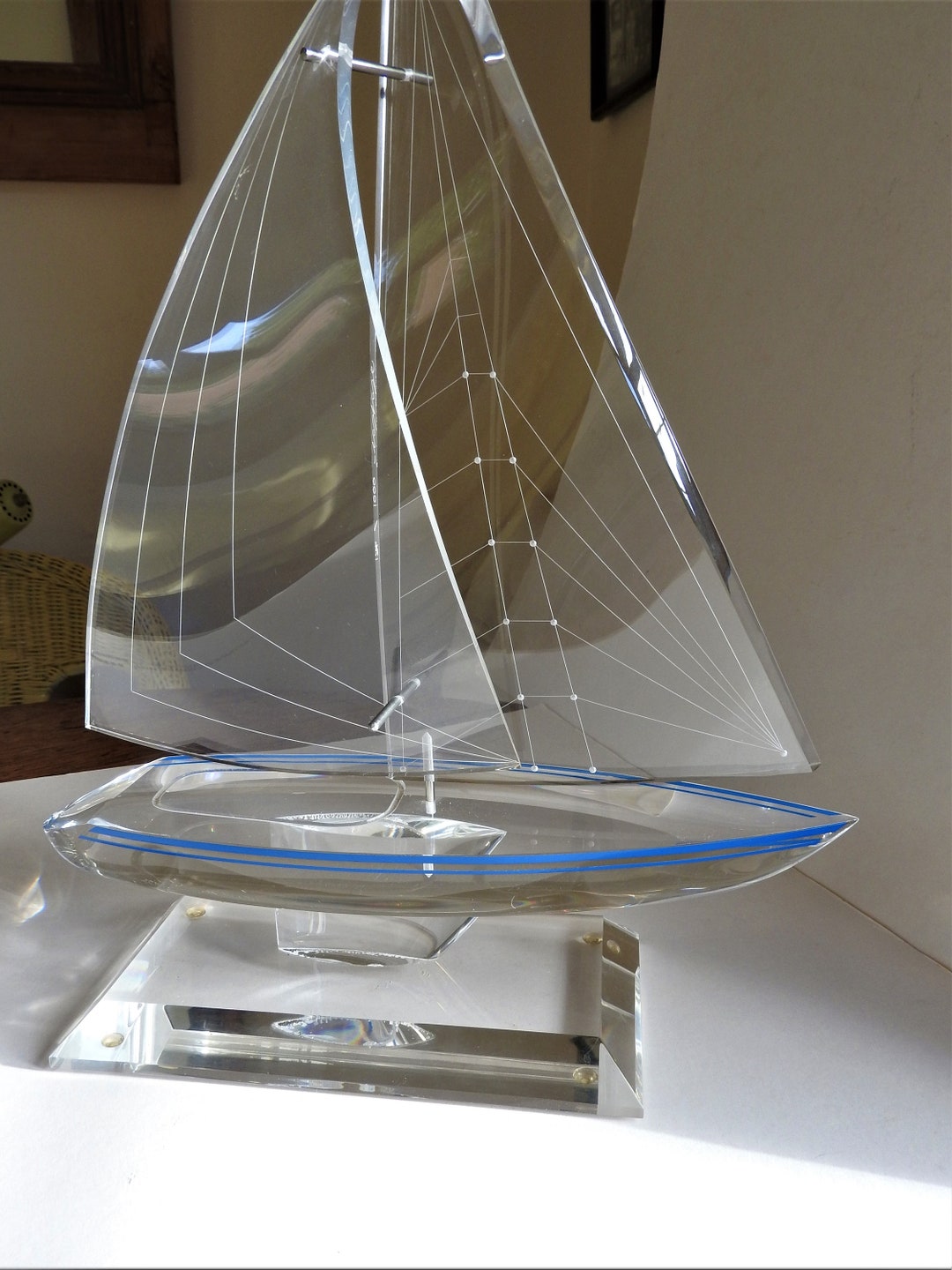 Modernist Laser Cut Acrylic Sailing Ship Limited Edition - Etsy