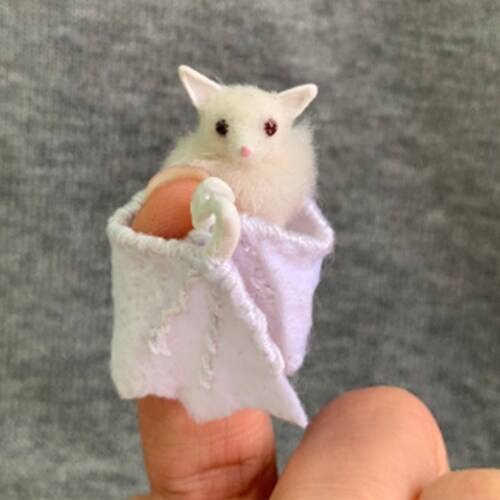 Dollhouse Miniature Bat on a Scale 1:12 Gift for Bat Person - Etsy