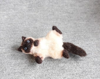 Miniature Siamese Cat | Etsy
