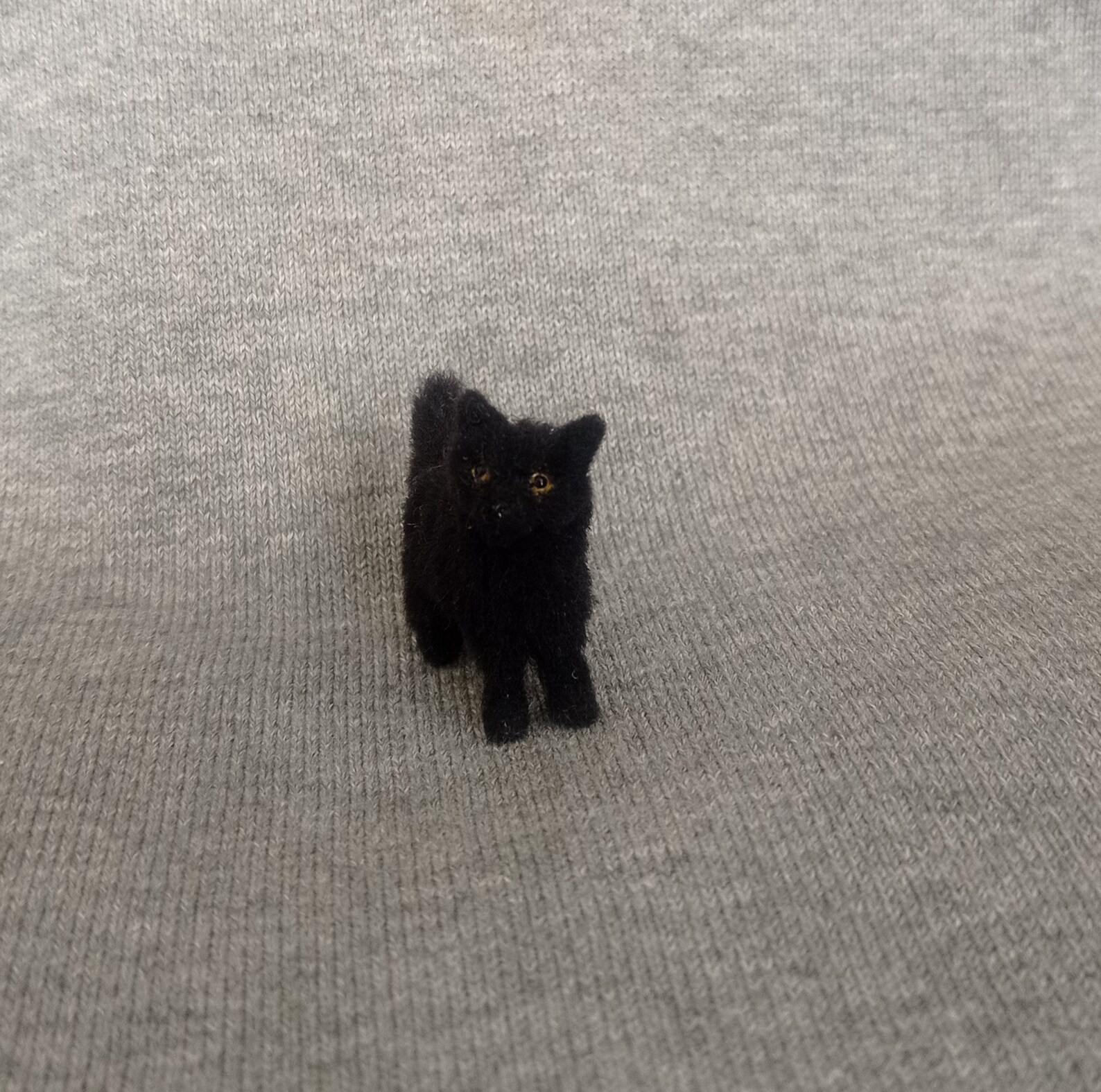 Dollhouse Miniature Black Cat in a Scale 1:12 Cat Lover Gift - Etsy