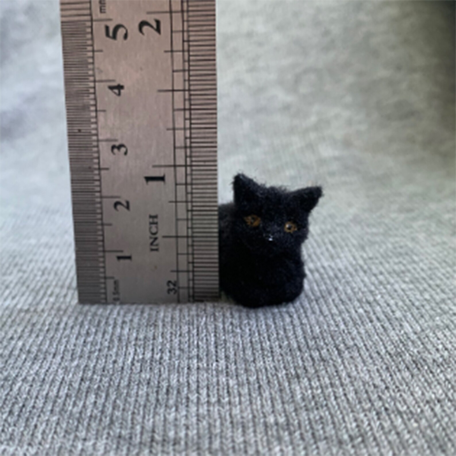 Dollhouse Miniature Black Cat in a Scale 1:12 Cat Lover Gift - Etsy