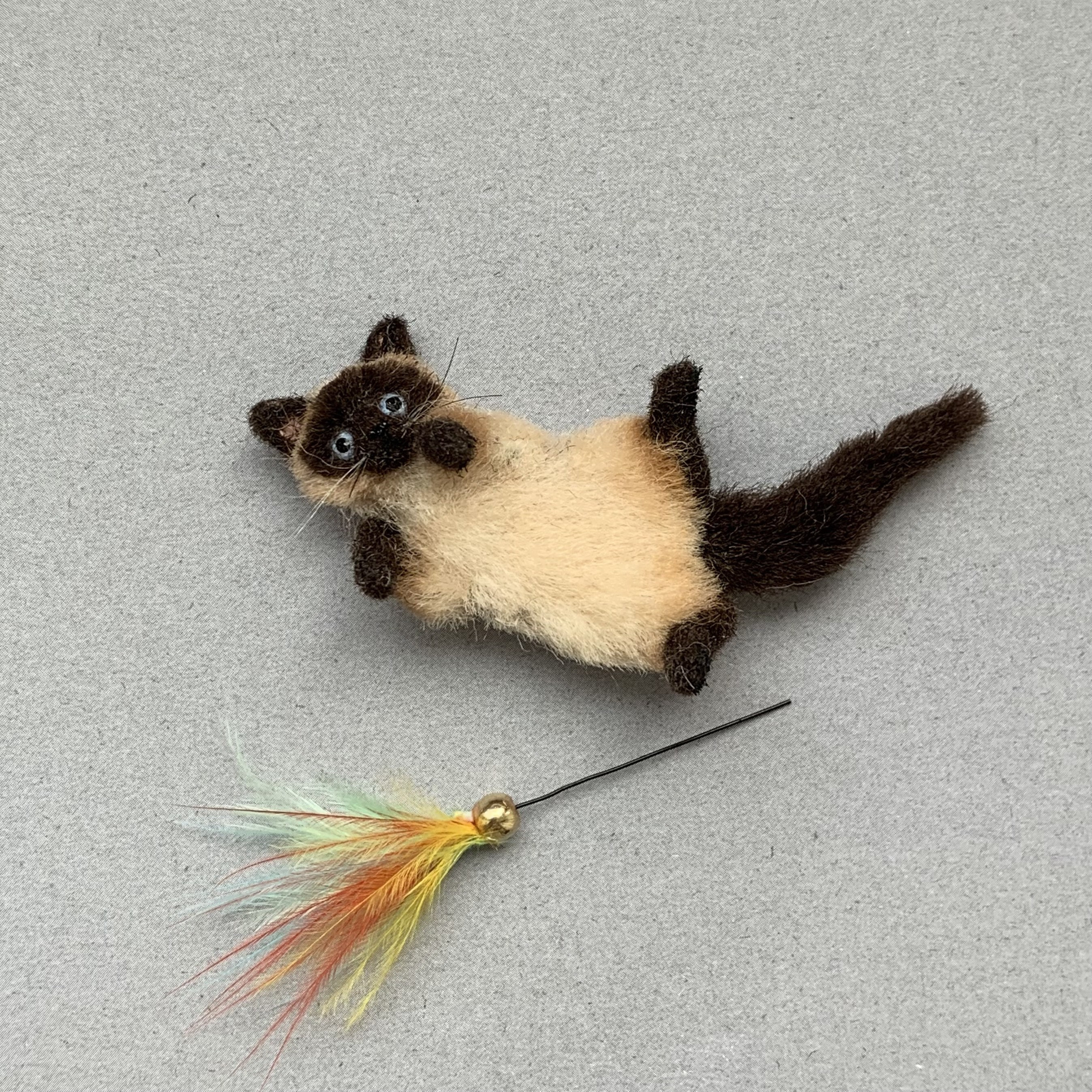 Dollhouse Miniature Siamese Cat on a Scale 1:12 Cat Lover Gift - Etsy