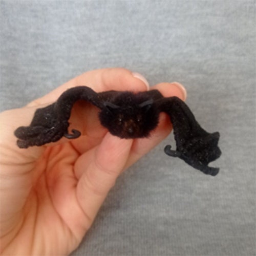 Dollhouse Miniature Bat on a Scale 1:12 Gift for Bat Person - Etsy