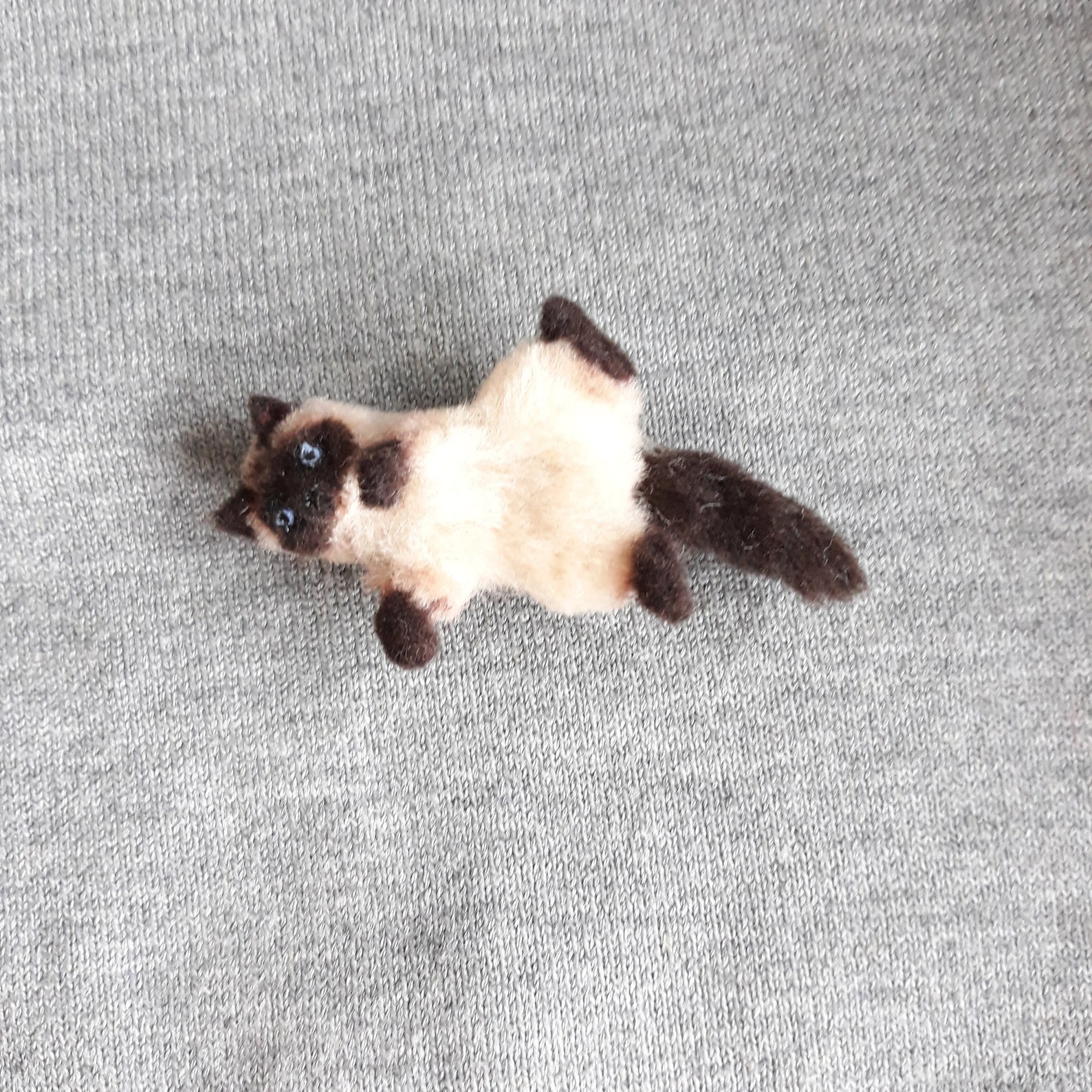 Dollhouse Miniature Siamese Cat on a Scale 1:12 Cat Lover Gift - Etsy