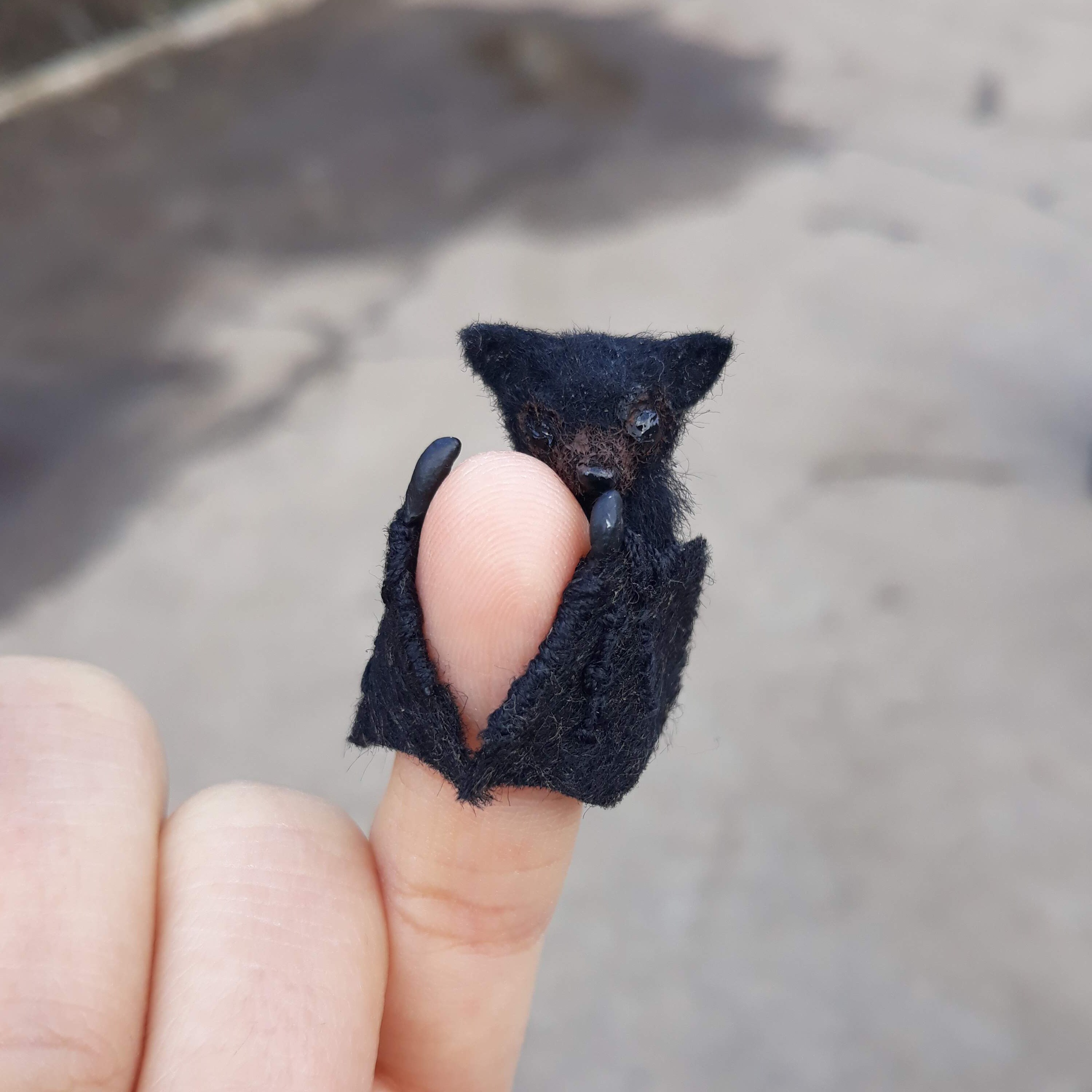 Dollhouse Miniature Bat on a Scale 1:12 Gift for Bat Person - Etsy
