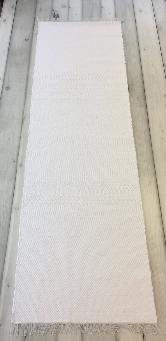 small rug indian dari rug Runner rug washable cotton rug white rug ...