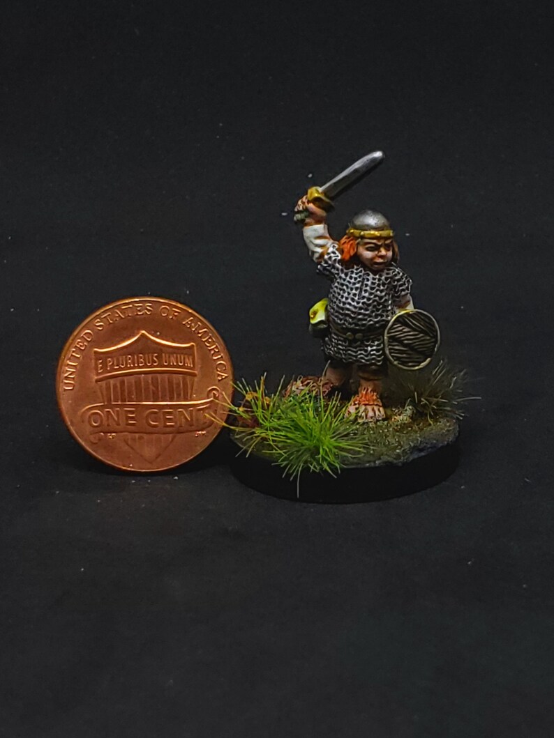 Halfling Fighter Painted Mini From Metal Magic Miniatures for | Etsy