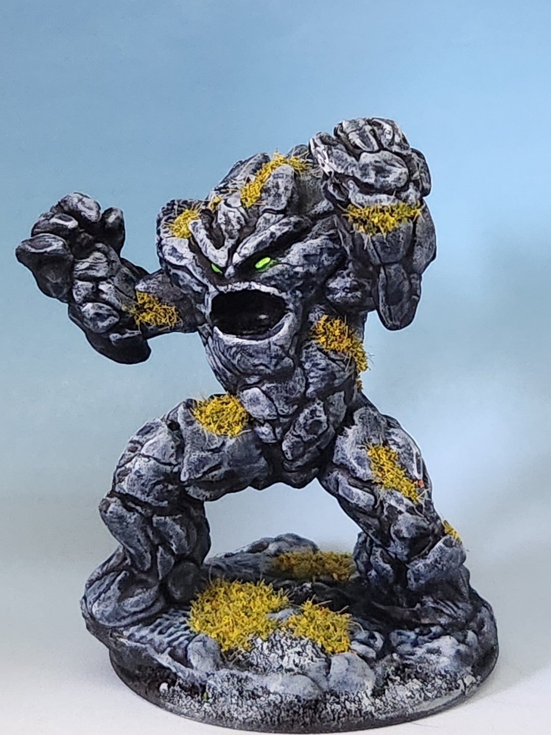 Earth Elemental Painted Mini by Wizkids Miniatures for Rpgs Like D&D - Etsy
