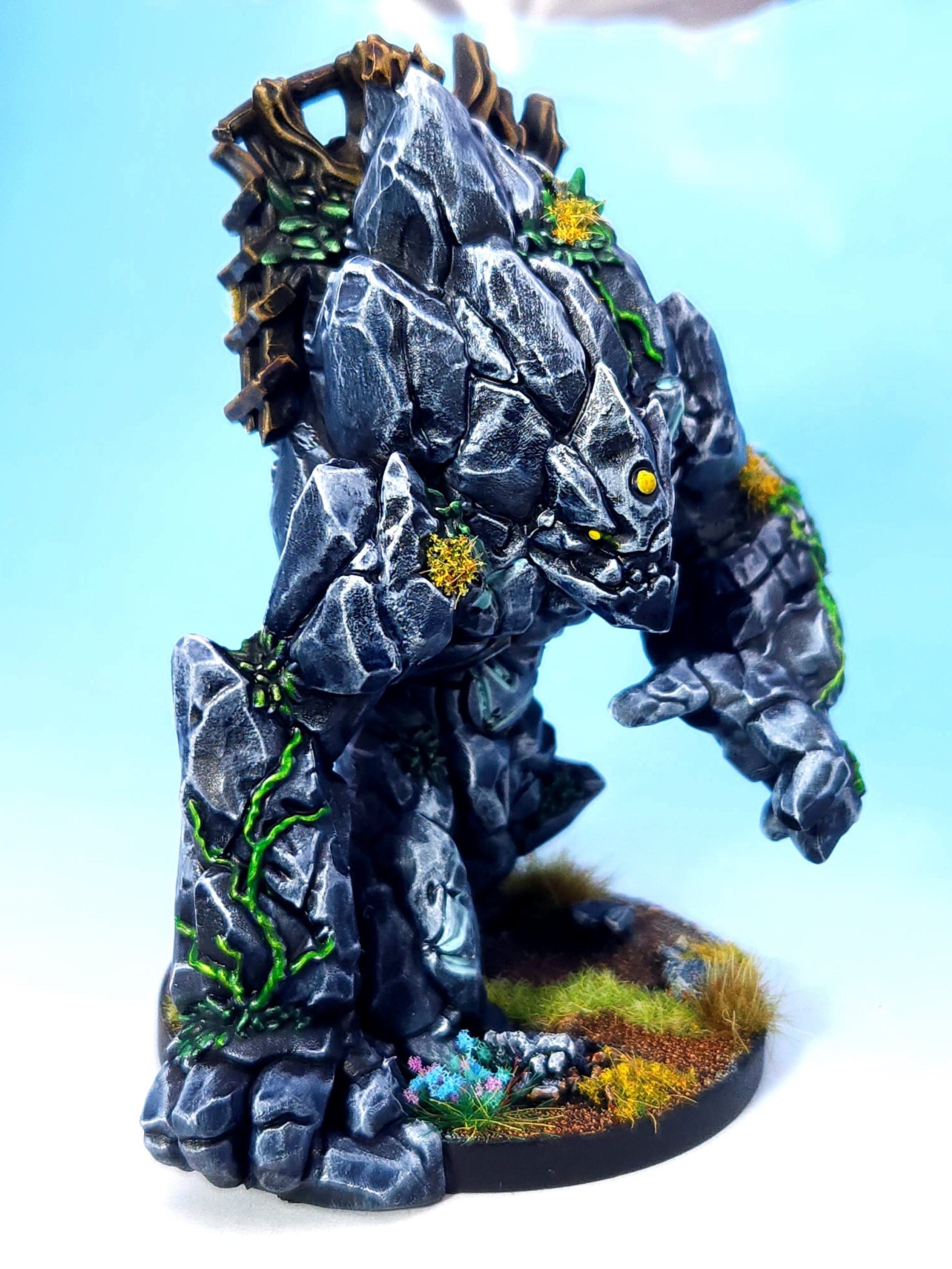 Earth / Stone Elemental by Dungeons and Lazers Miniatures Painted Minis ...