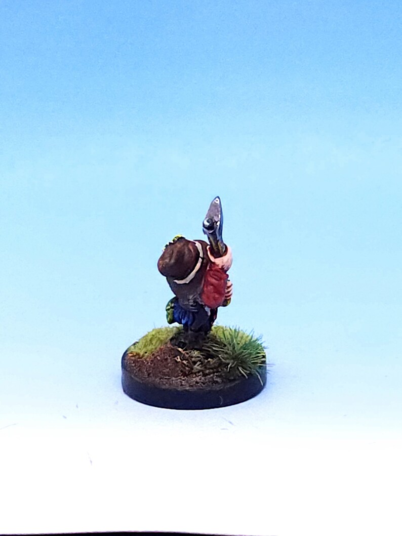 Dwarf W/ Axe Painted Mini From Grenadier Miniatures for Rpgs Like D&D ...