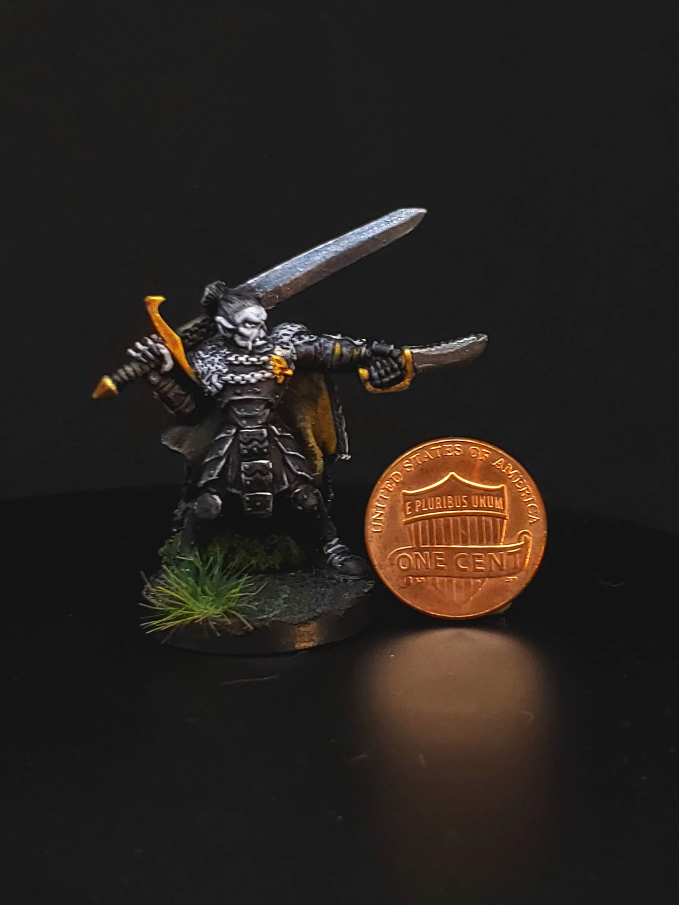Half Orc Fighter Painted Mini by Wizards of the Coast Miniatures for ...