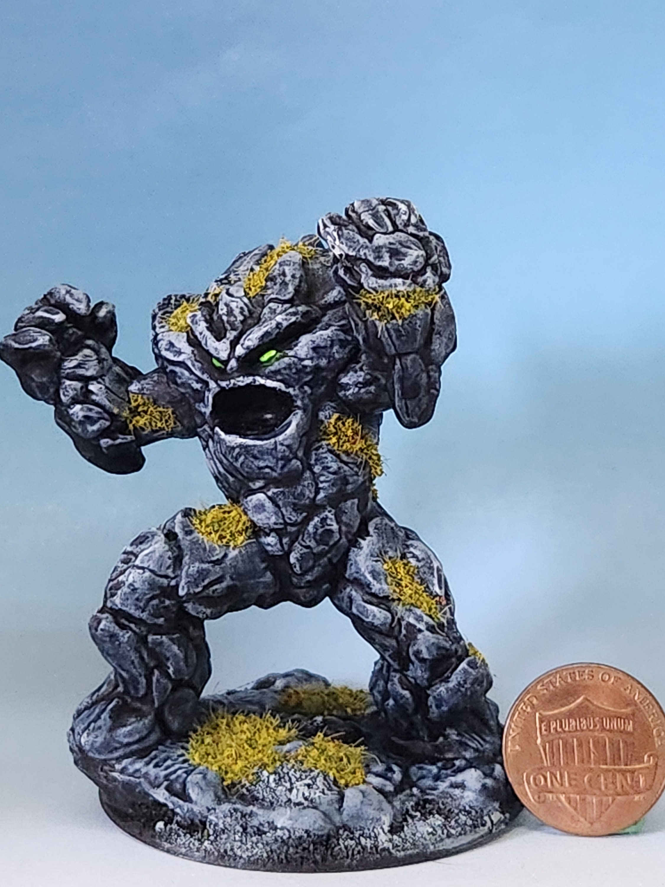 Earth Elemental Painted Mini by Wizkids Miniatures for Rpgs Like D&D - Etsy