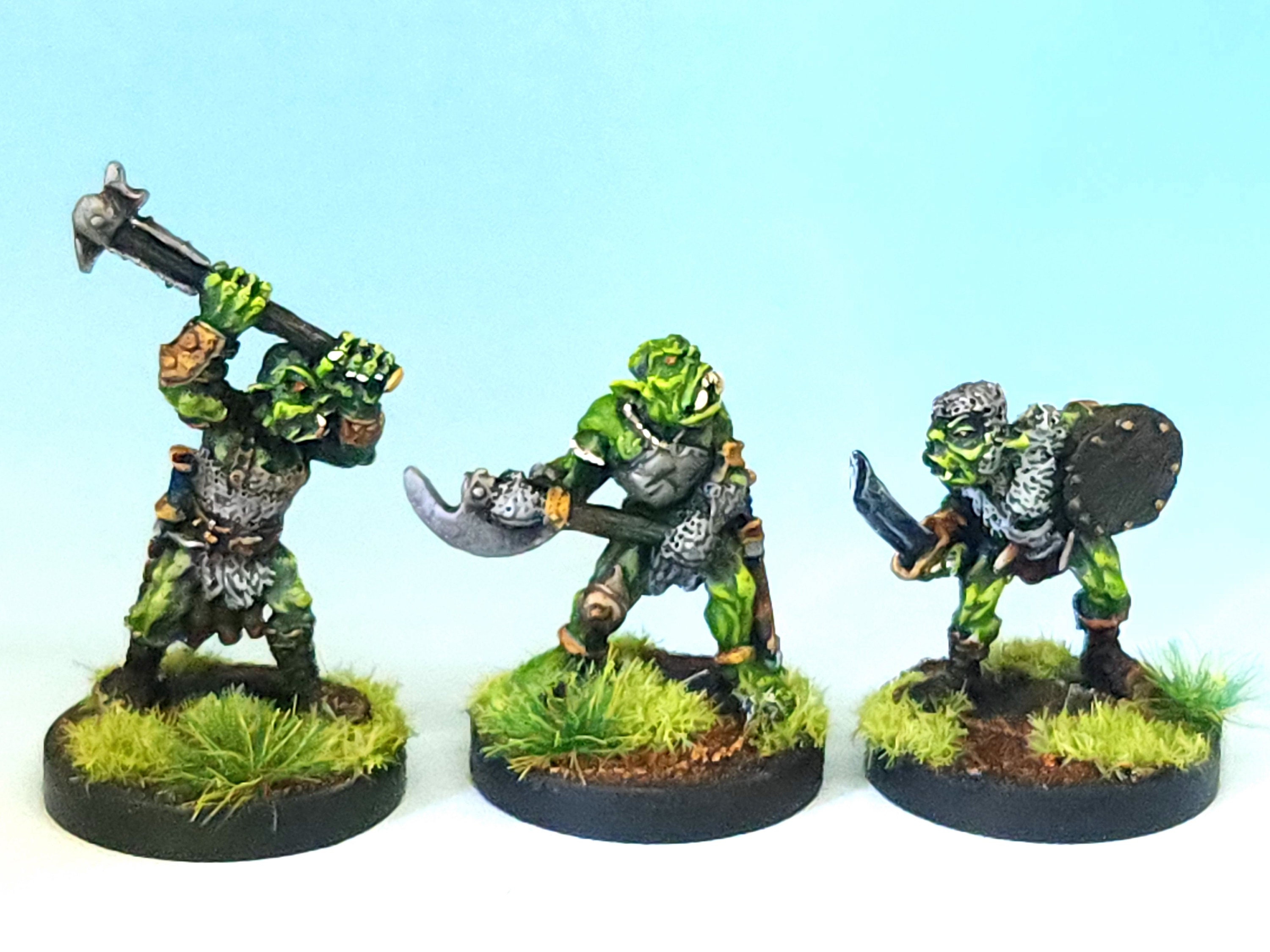 3x Orc Warriors Painted Mini From Metal Magic Miniatures for Rpgs Like ...