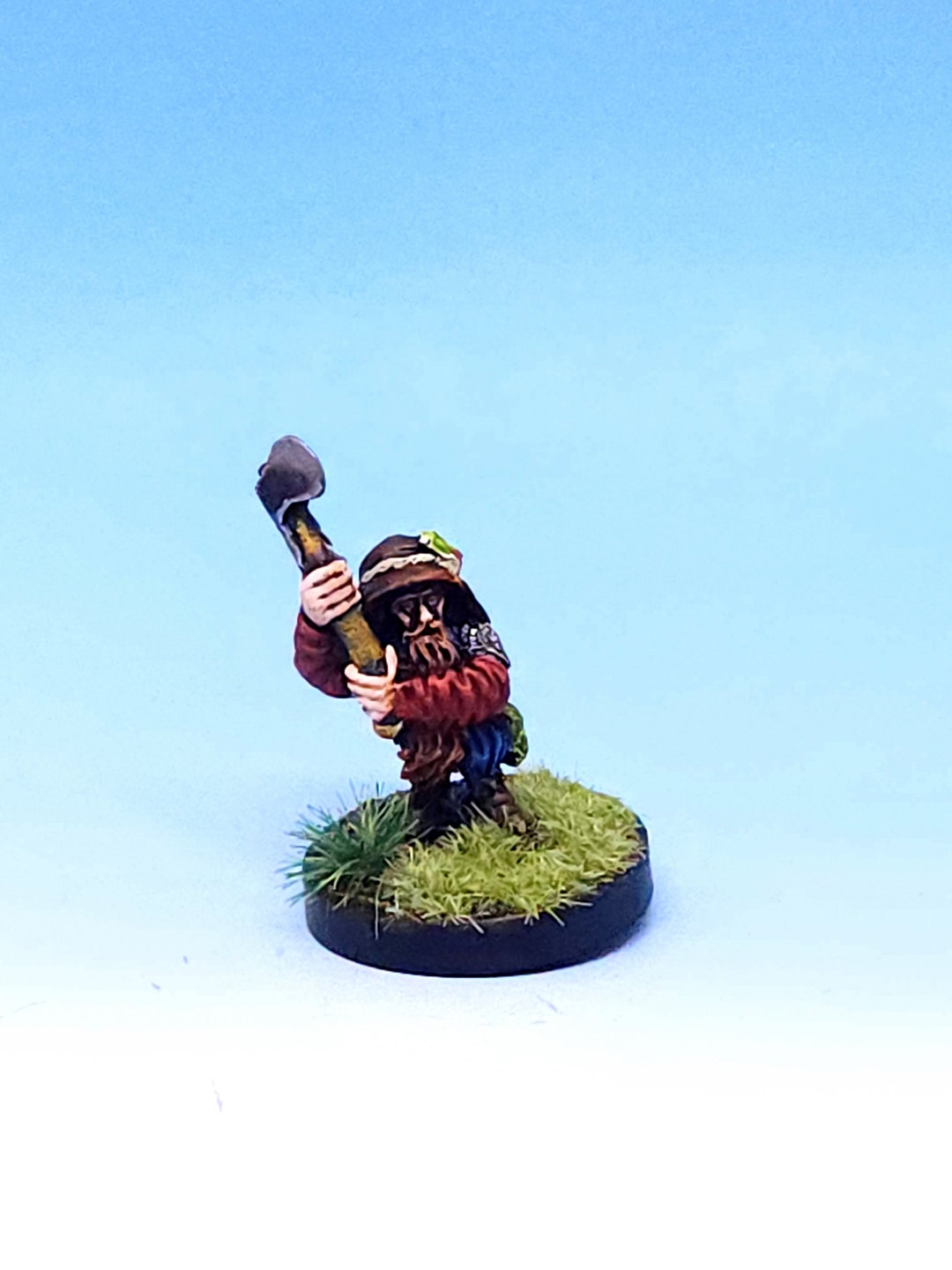 Dwarf W/ Axe Painted Mini From Grenadier Miniatures for Rpgs Like D&D ...