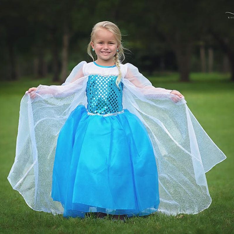 Kids Girls Elsa Dress - Etsy