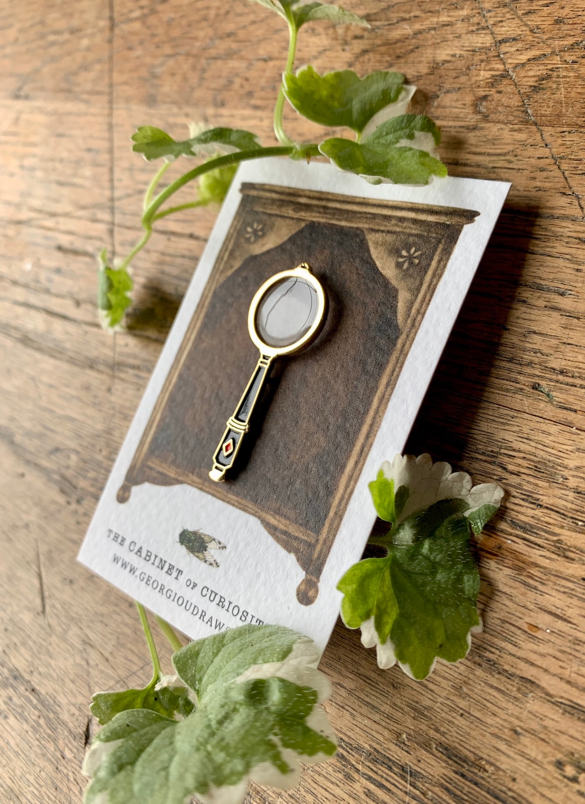 Magnifying Glass Enamel Pin Badge - Etsy UK