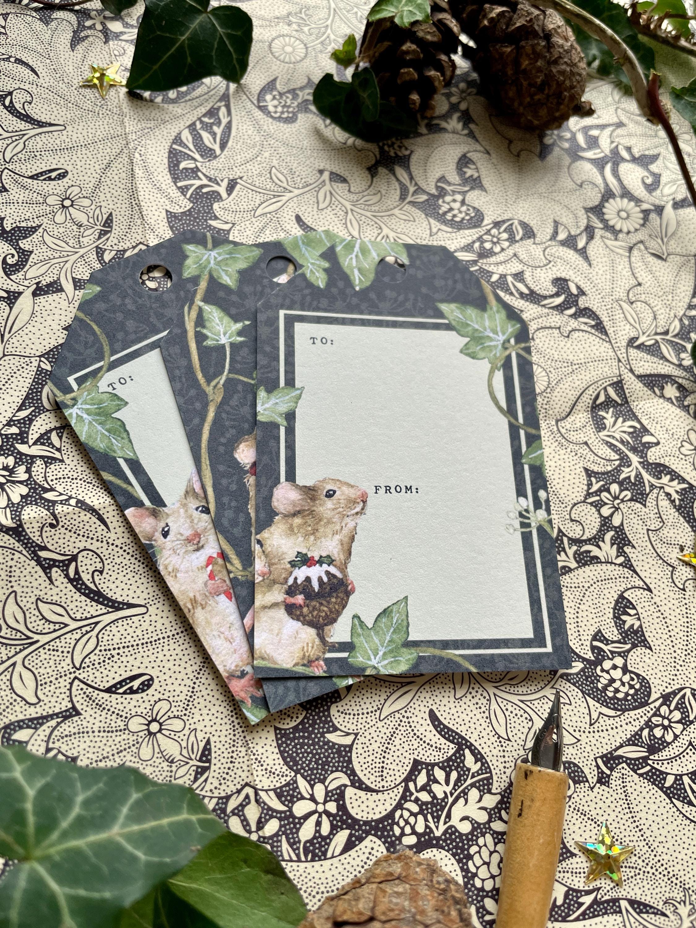 Christmas Mice Luxury Whimsical Gift Tags - Etsy