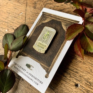 Beetle Specimen Jar Entomology Enamel Pin Badge - Etsy