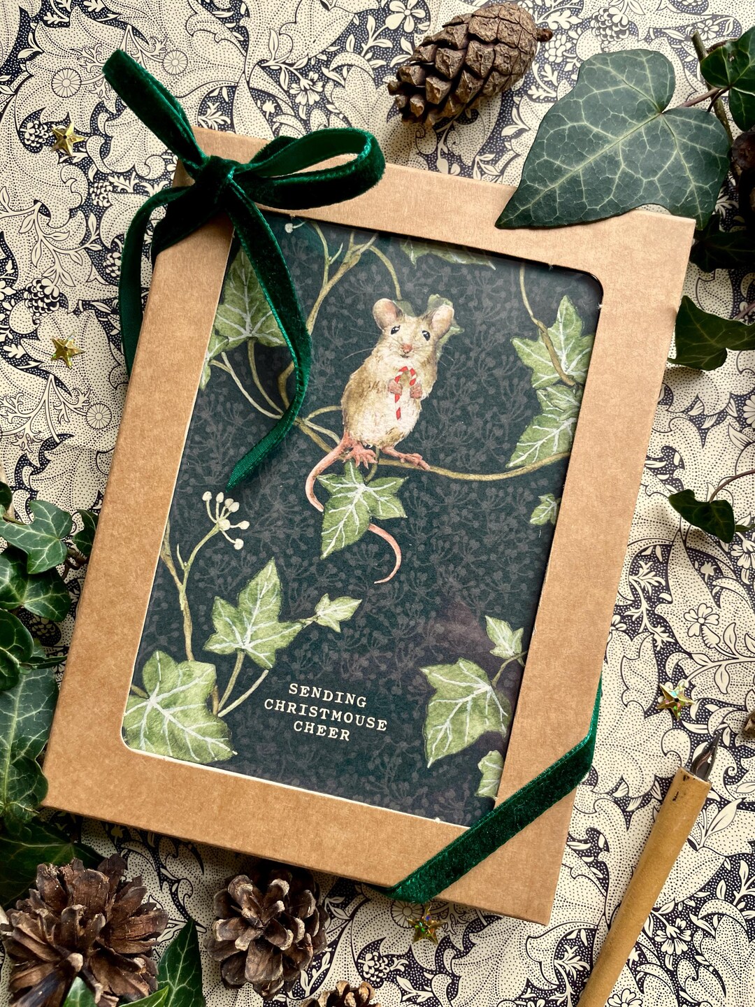 Christmas Mice Luxury Whimsical Greetings Card Box Set - Etsy