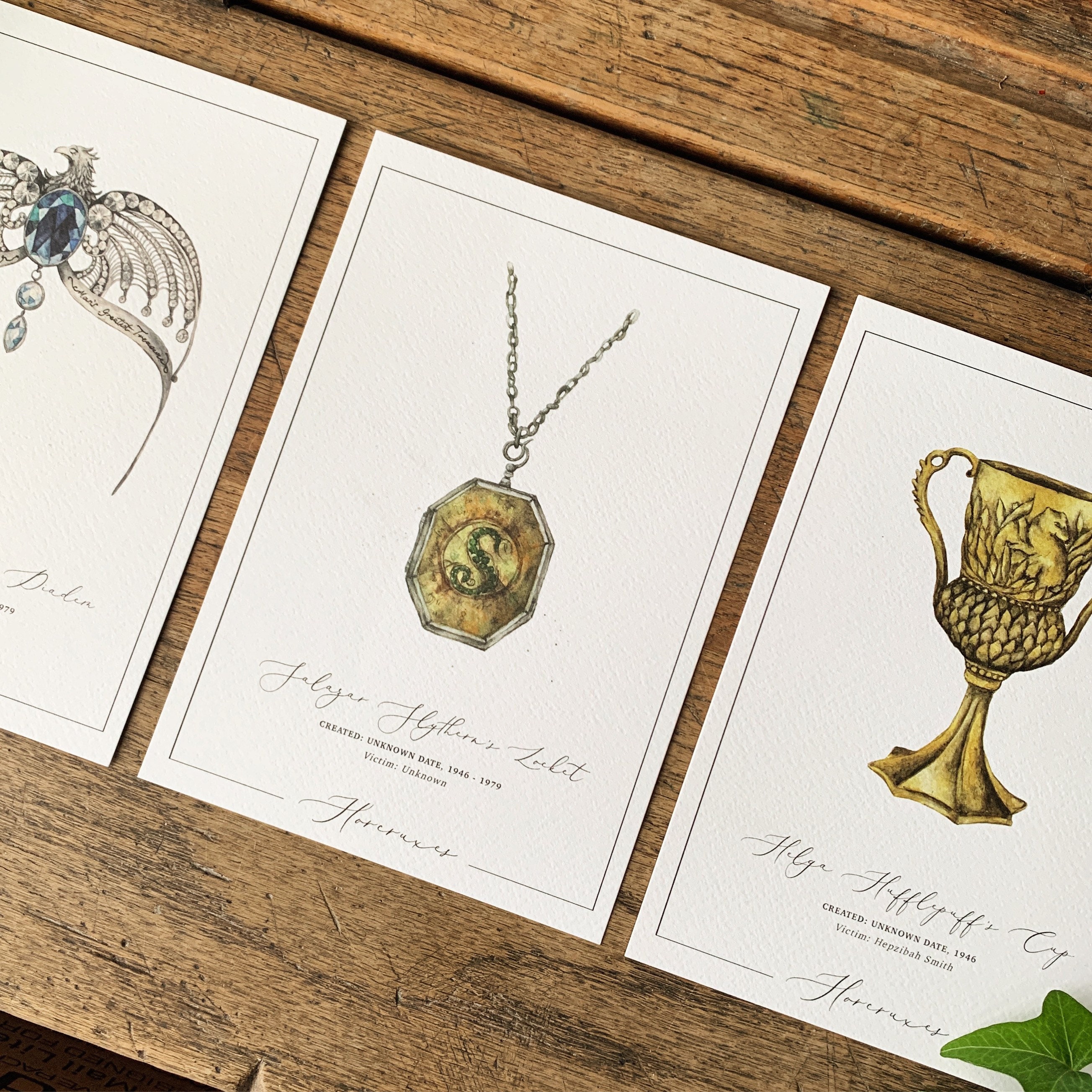 Horcruxes Individual A5 Print Set ALL Horcruxes | Etsy
