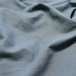 Softened Linen Cotton Wool Blend Fabric, Medium Weight Sky Blue Linen ...