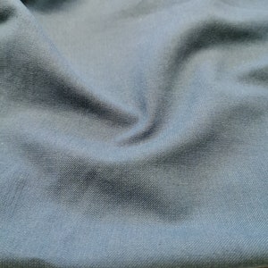 Softened Linen Cotton Wool Blend Fabric, Medium Weight Sky Blue Linen ...