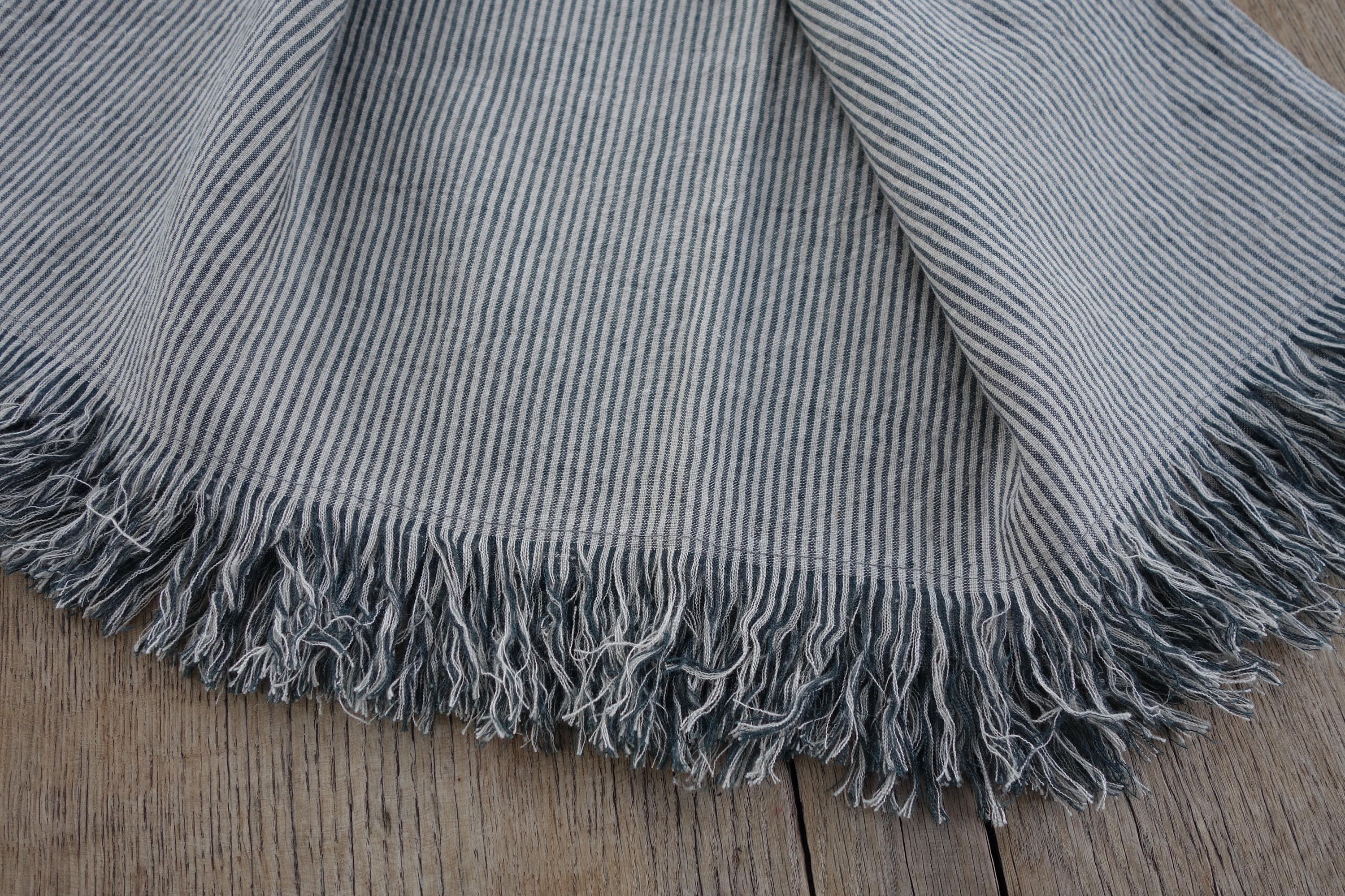 Linen Blanket Fringed Linen Blanket Linen Throw Flax - Etsy