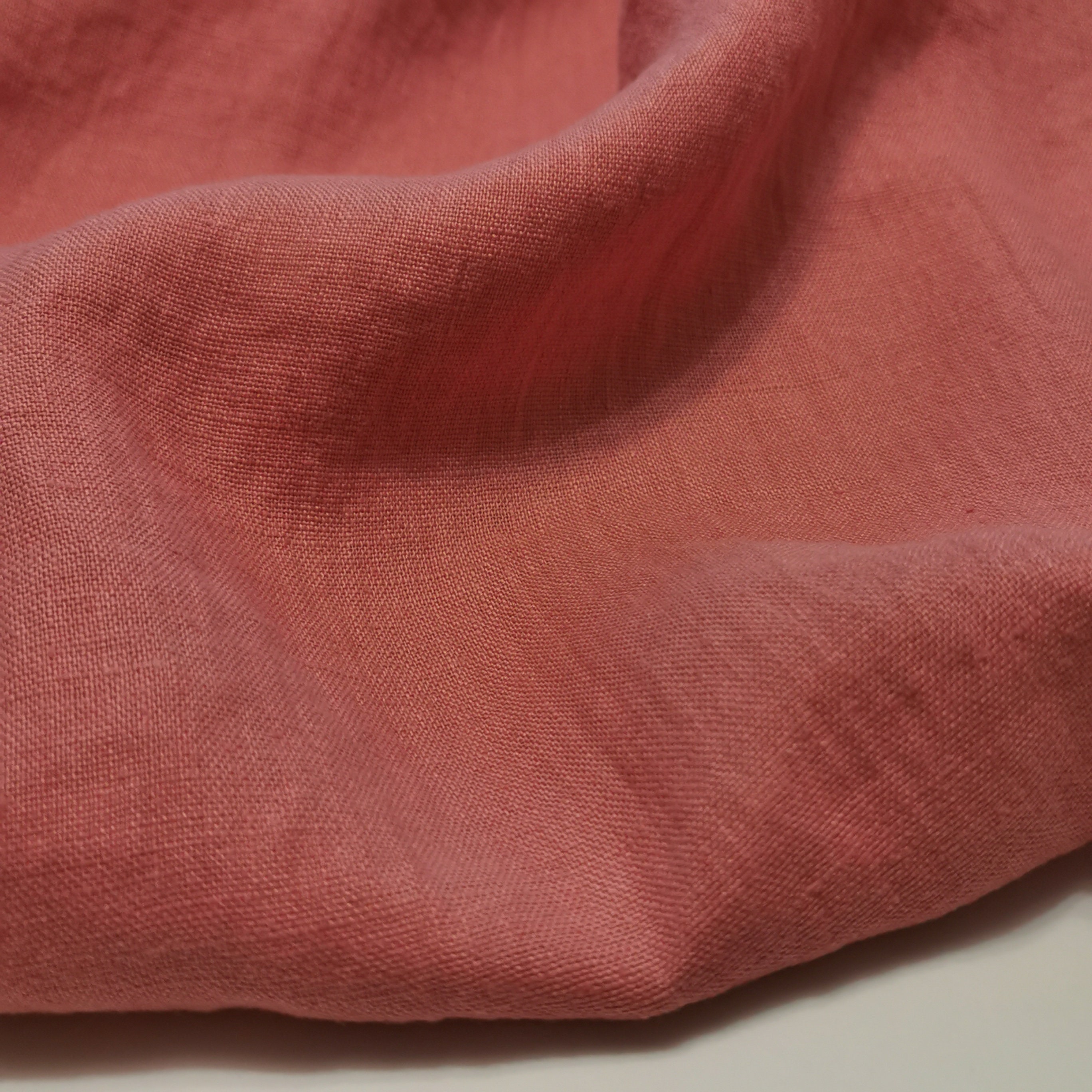 Softened Pure Linen Fabric Dusty Pink Linen Medium Weight - Etsy