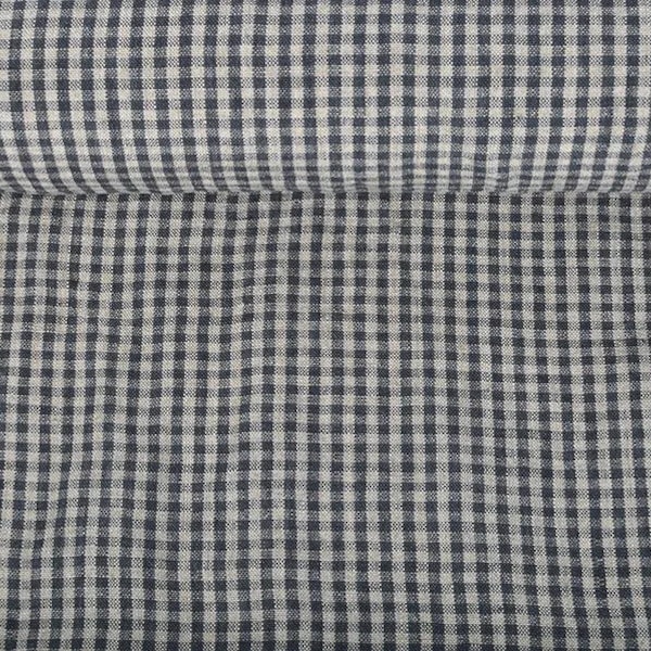 Checked Linen Fabric - Etsy